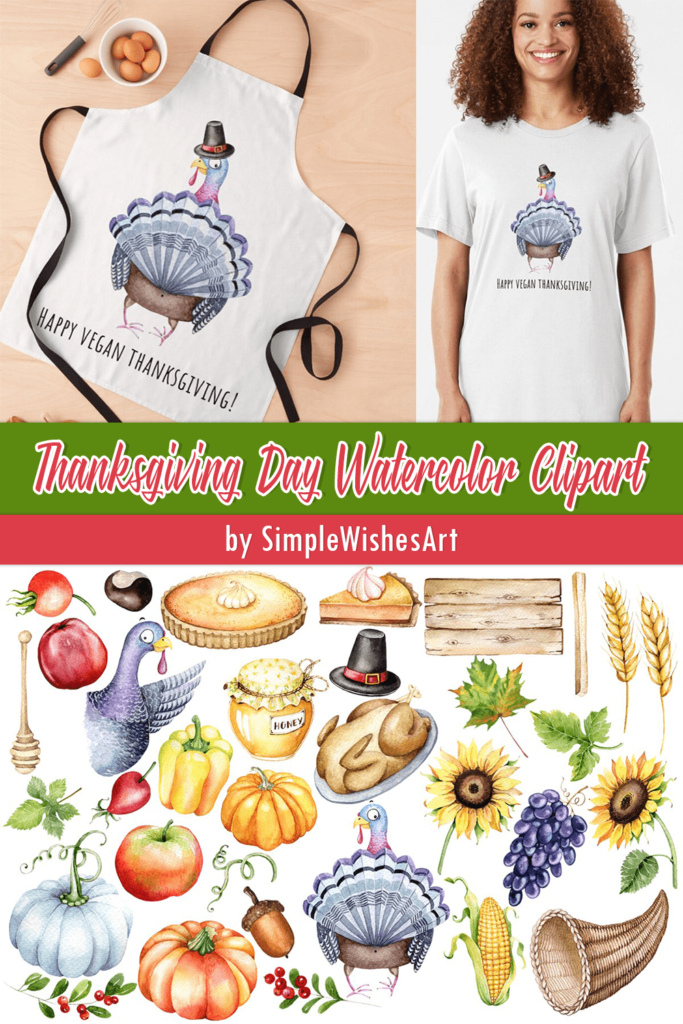 Thanksgiving Day Watercolor Clipart – MasterBundles