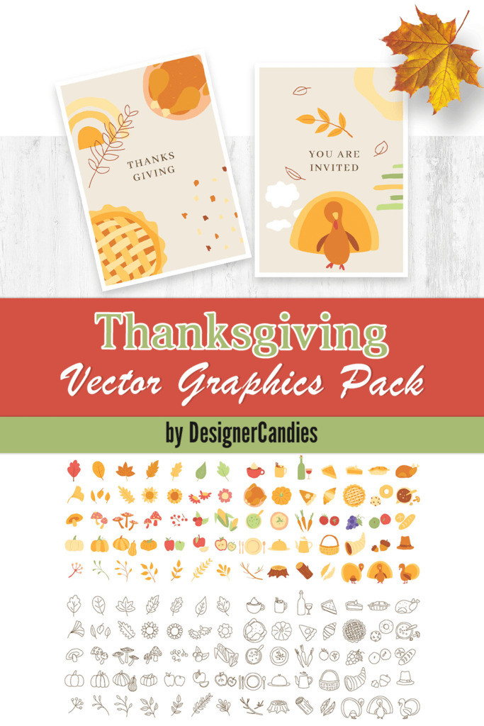 Thanksgiving Vector Graphics Pack – MasterBundles