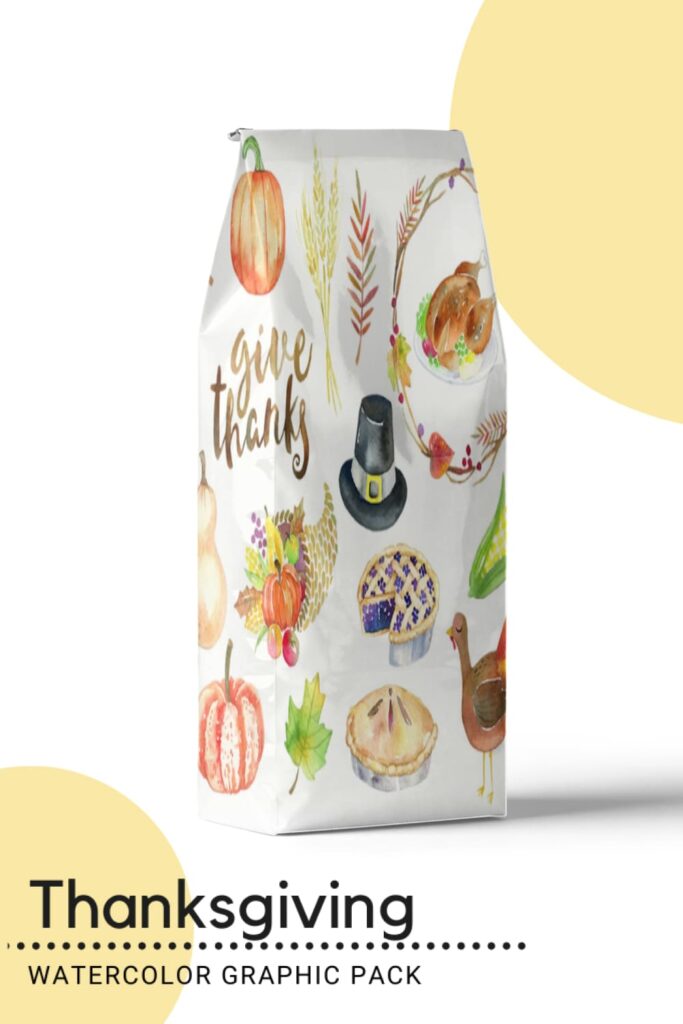Thanksgiving Watercolor Graphic Pack – MasterBundles