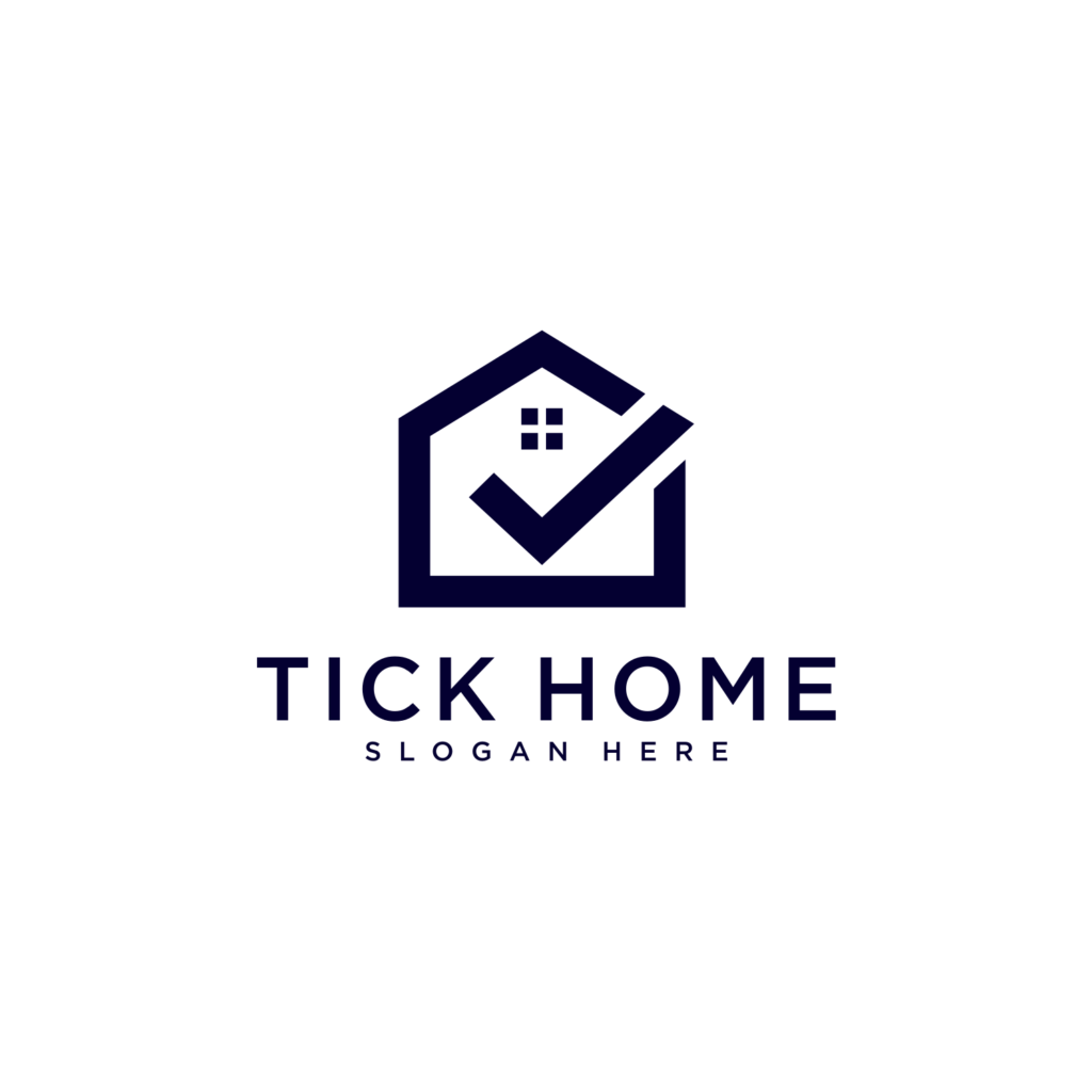 tick House Logo Design Vector Template - MasterBundles