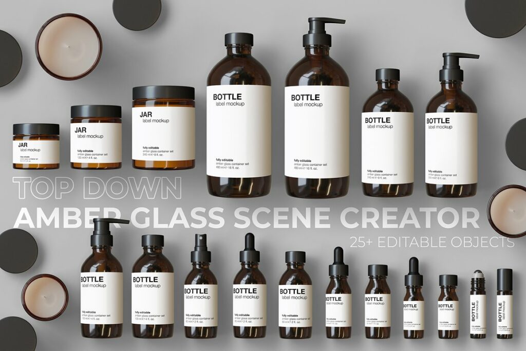 Top Down Amber Glass Scene Creator – MasterBundles