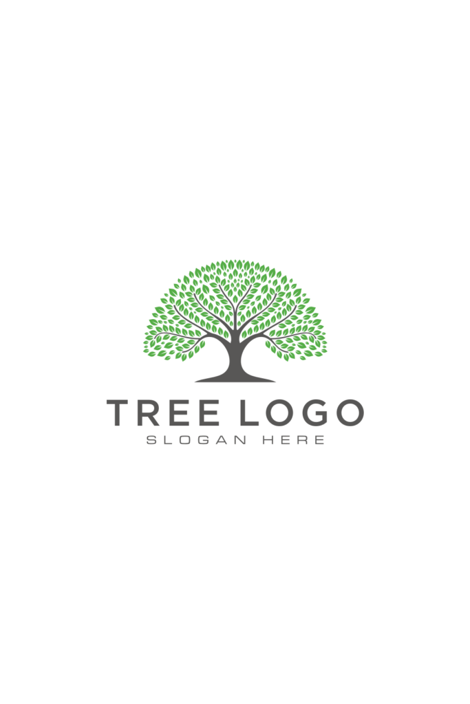 Tree logo design elements. green garden logo template - MasterBundles
