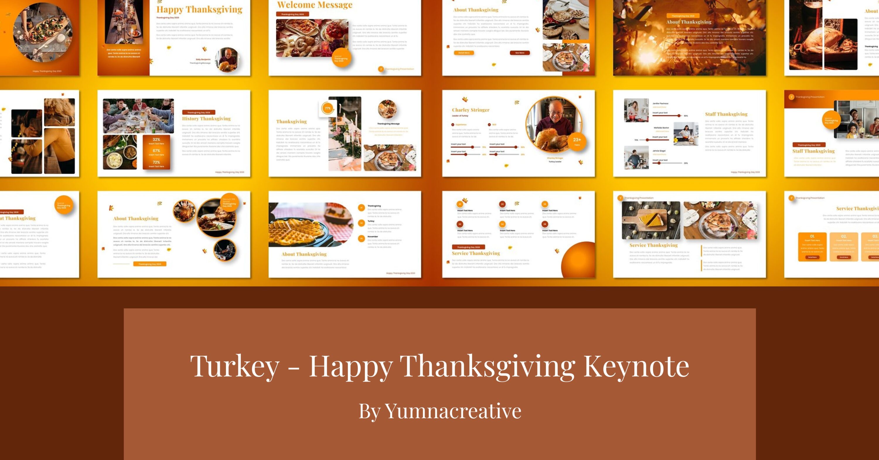 Turkey - Happy Thanksgiving Keynote Template – MasterBundles
