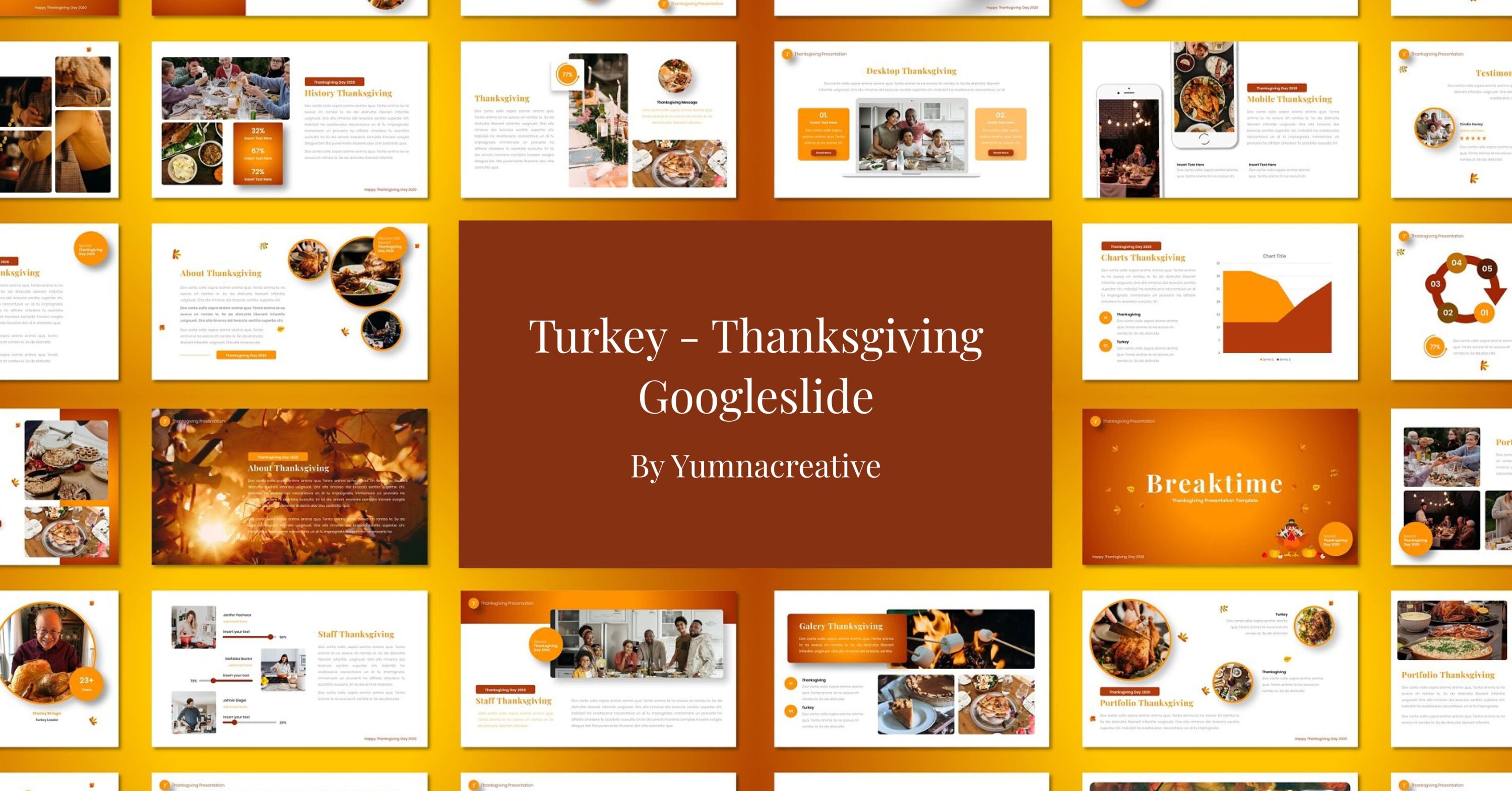 Turkey - Thanksgiving Google Slide – MasterBundles