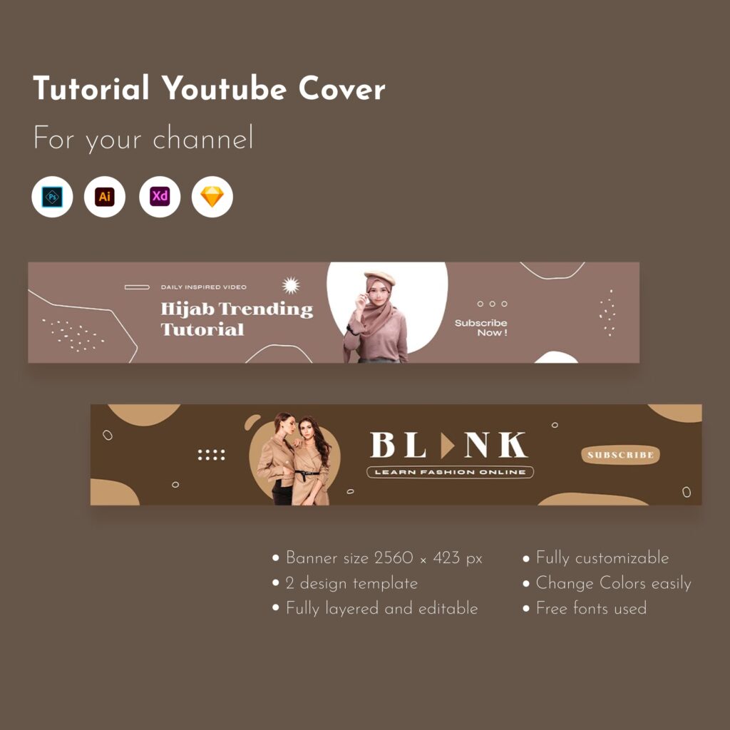 5 Blank Youtube Thumbnail Templates | Master Bundles