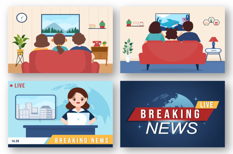 14 TV Channel Illustration - MasterBundles