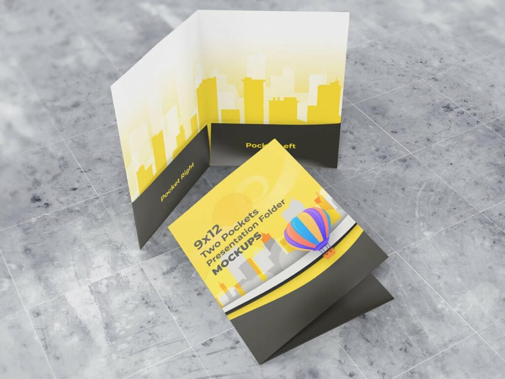 912 Two Pocket Folder Mockups – MasterBundles