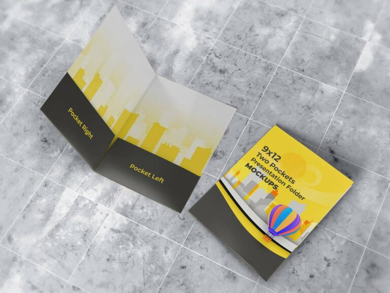 912 Two Pocket Folder Mockups – MasterBundles