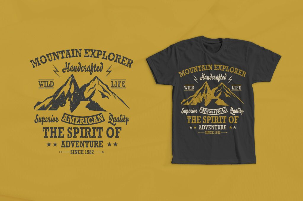 Mountain Explorer T-shirt Design – MasterBundles