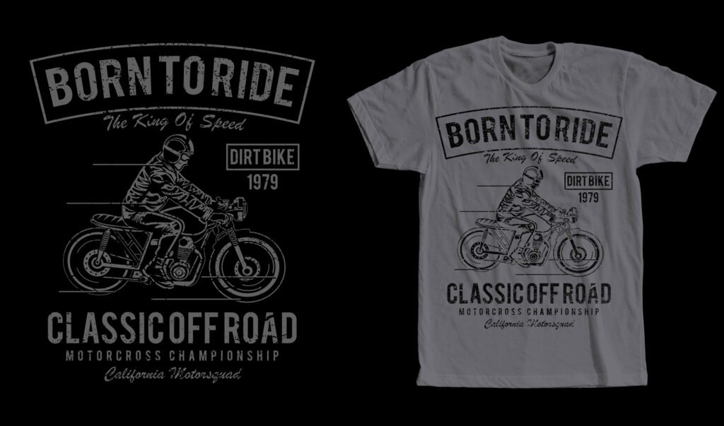 Born To Ride T-Shirt Design – MasterBundles