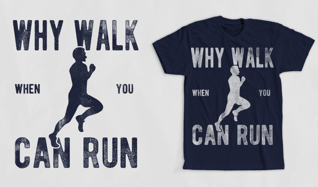 Men Running T-Shirt Design – MasterBundles