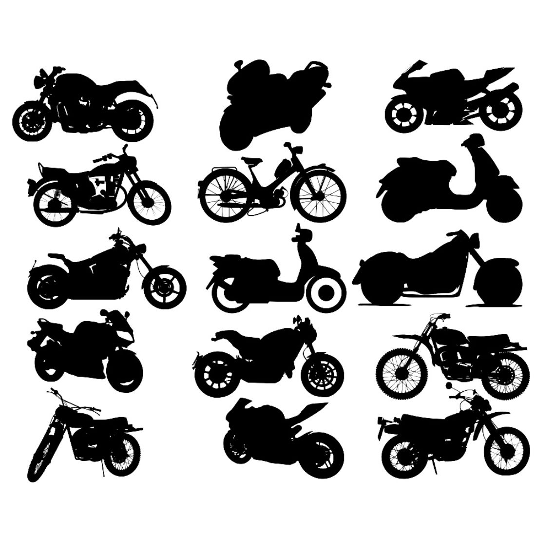 Motorcycle Silhouette Bundle - MasterBundles