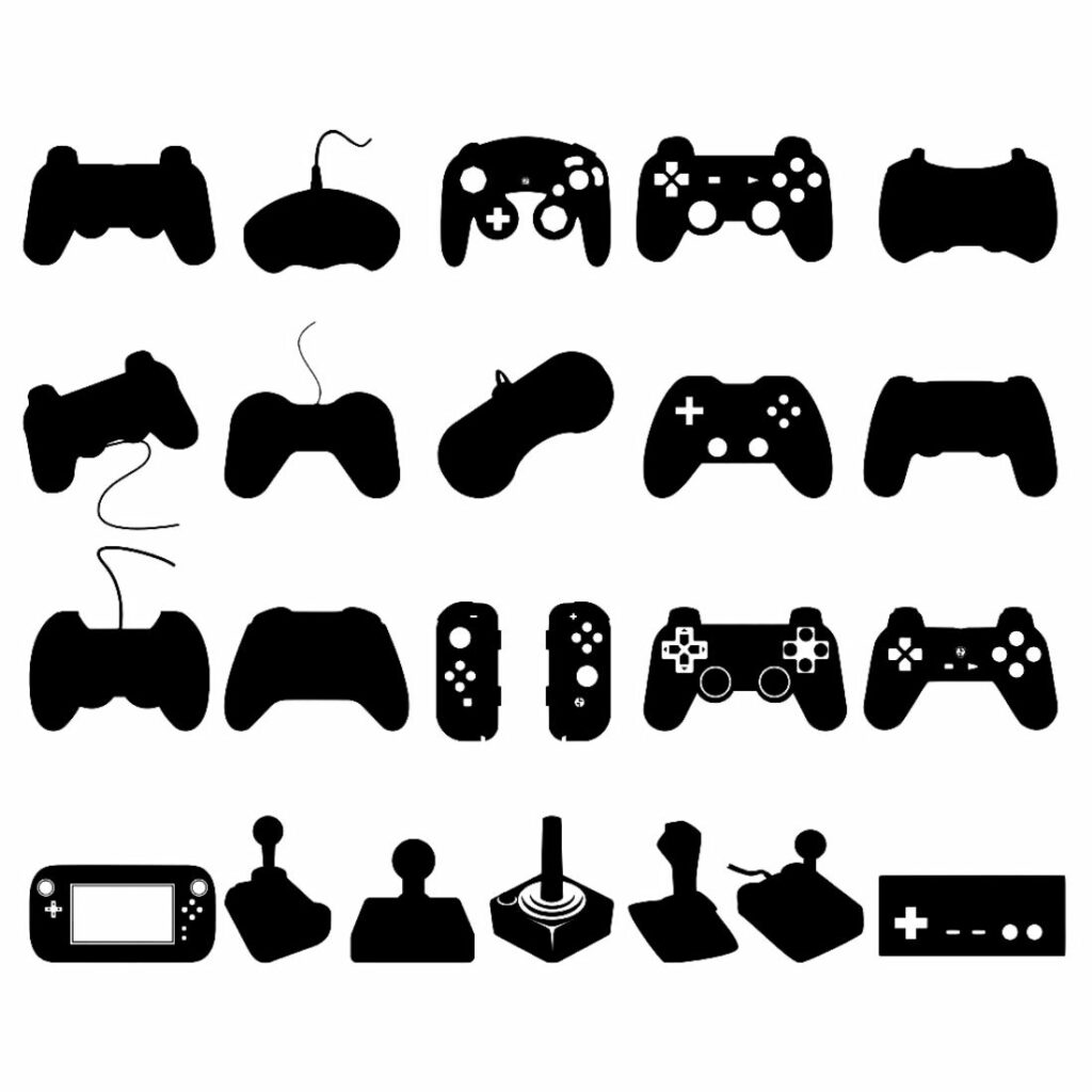 Game Controller Silhouette Bundles - MasterBundles Game Controller Silhouette Bundles - MasterBundles