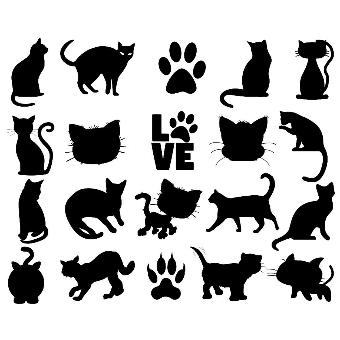 Cat Silhouette Bundle - MasterBundles