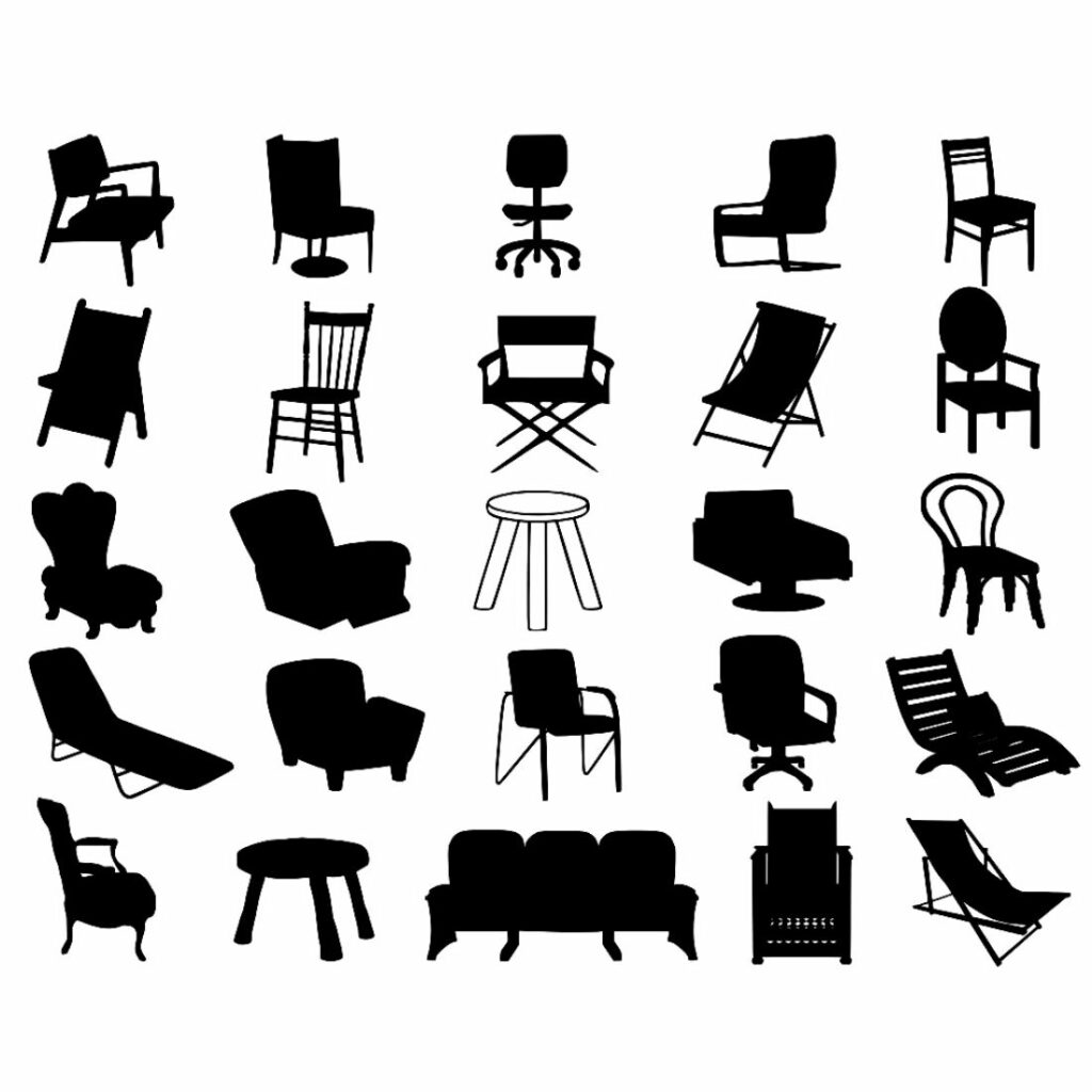 Chair Silhouette Bundles - MasterBundles