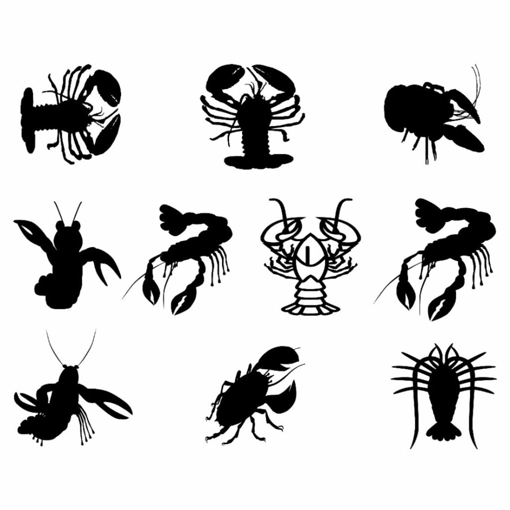 Lobster Silhouette Bundle - MasterBundles