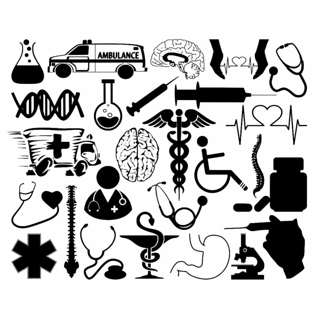 Medical Silhouette Bundle - MasterBundles