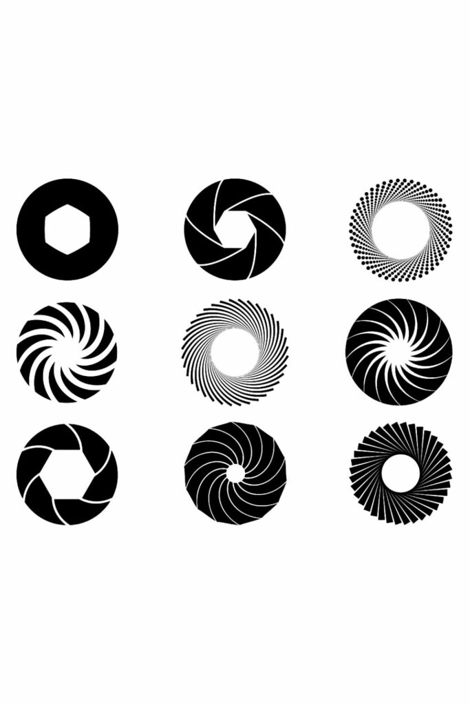 Camera Shutter Silhouette Bundle - MasterBundles