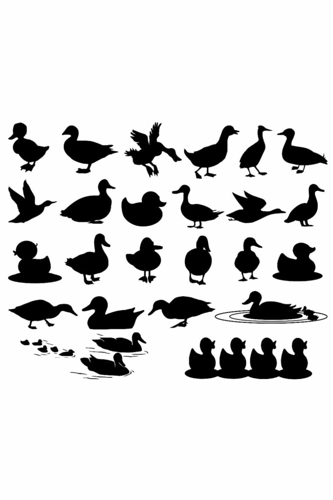 Duck Silhouette Bundles - MasterBundles