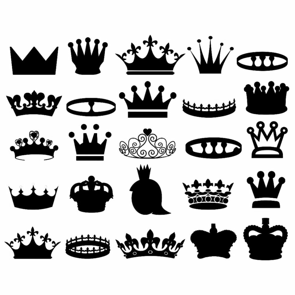 Crown Silhouette Bundles - MasterBundles
