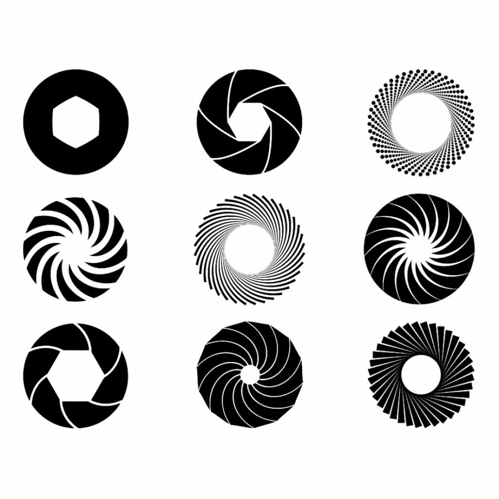 Camera Shutter Silhouette Bundle - MasterBundles