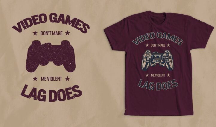 Video Game T-Shirt Design – MasterBundles