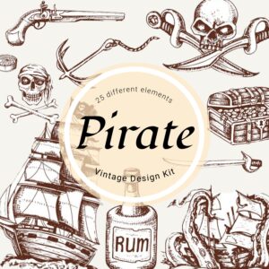 Vintage Pirate Design Kit – MasterBundles