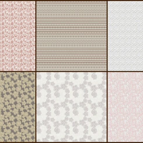 Vintage Lace Digital Papers, Shabby Chic Backgrounds | Master Bundles