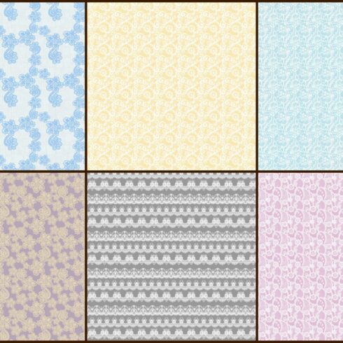 Vintage Lace Digital Papers, Shabby Chic Backgrounds | Master Bundles
