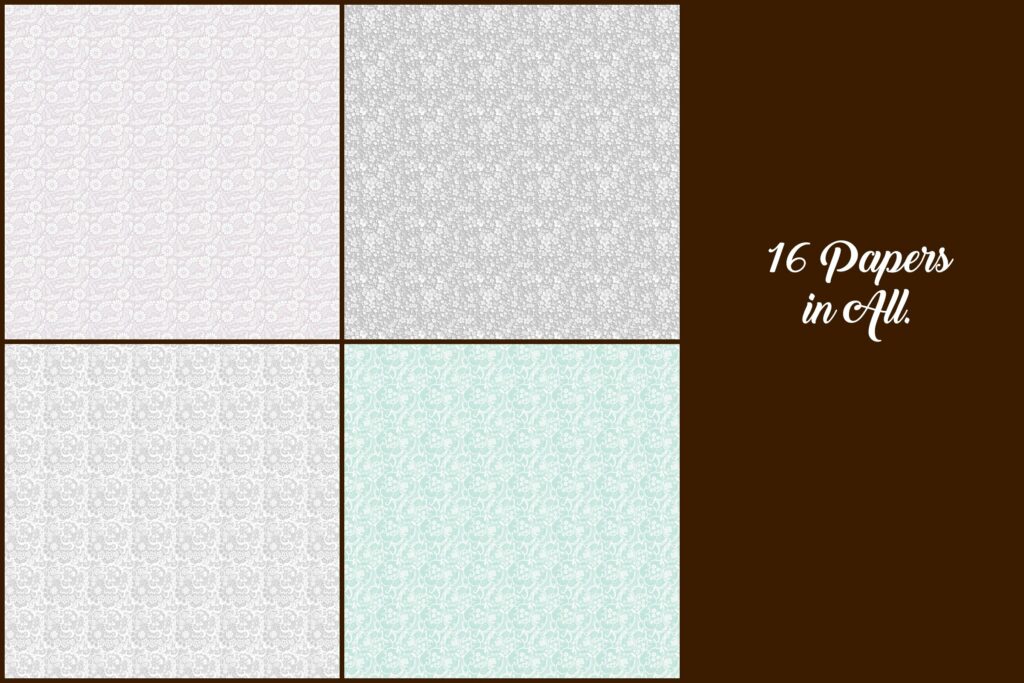 Vintage Lace Digital Papers, Shabby Chic Backgrounds – MasterBundles