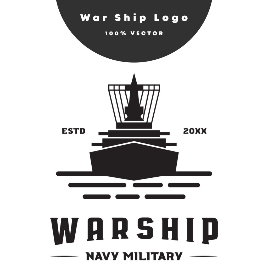 War Ship Logo – MasterBundles