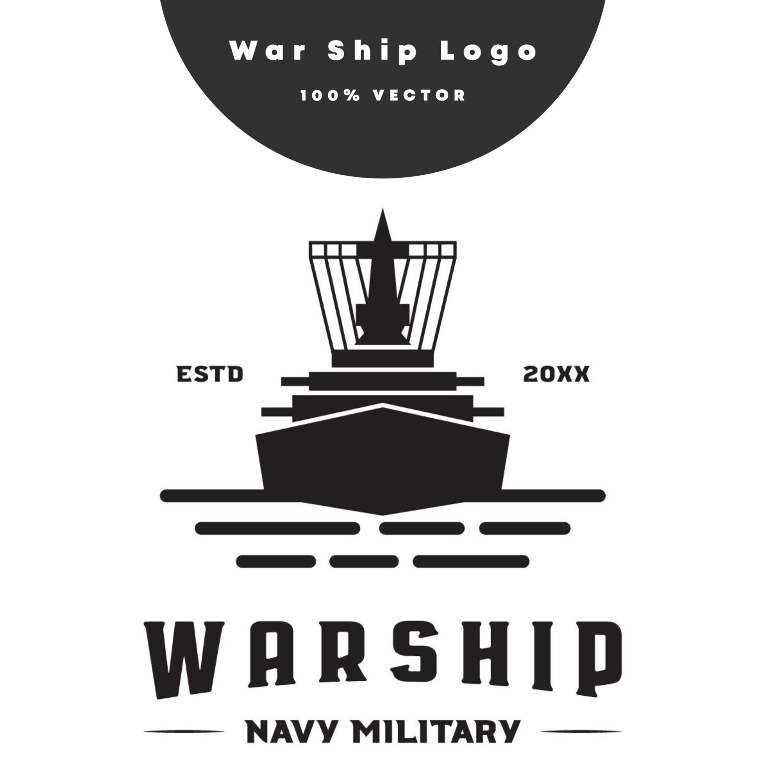 War Ship Logo – MasterBundles