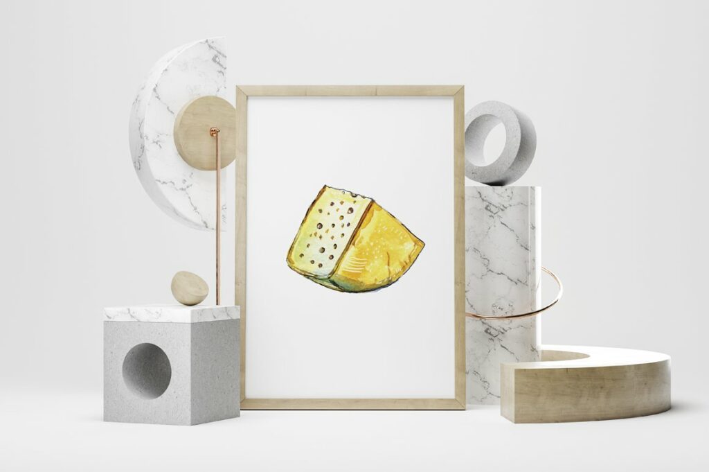 Watercolor Cheese Set – MasterBundles