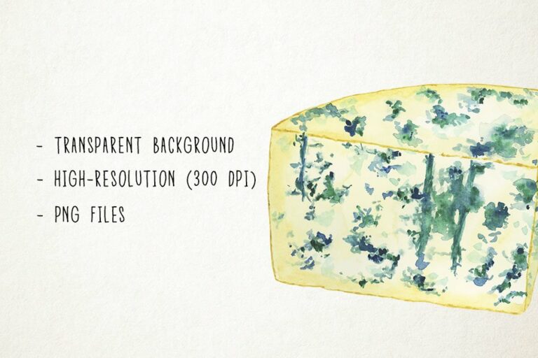 Watercolor Cheeses Clipart, Cheeses Clip Art, Cheese Clipart ...