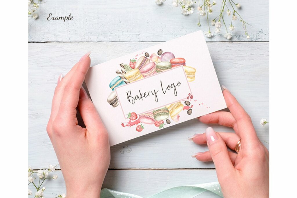 Watercolor Macaron Frame – MasterBundles