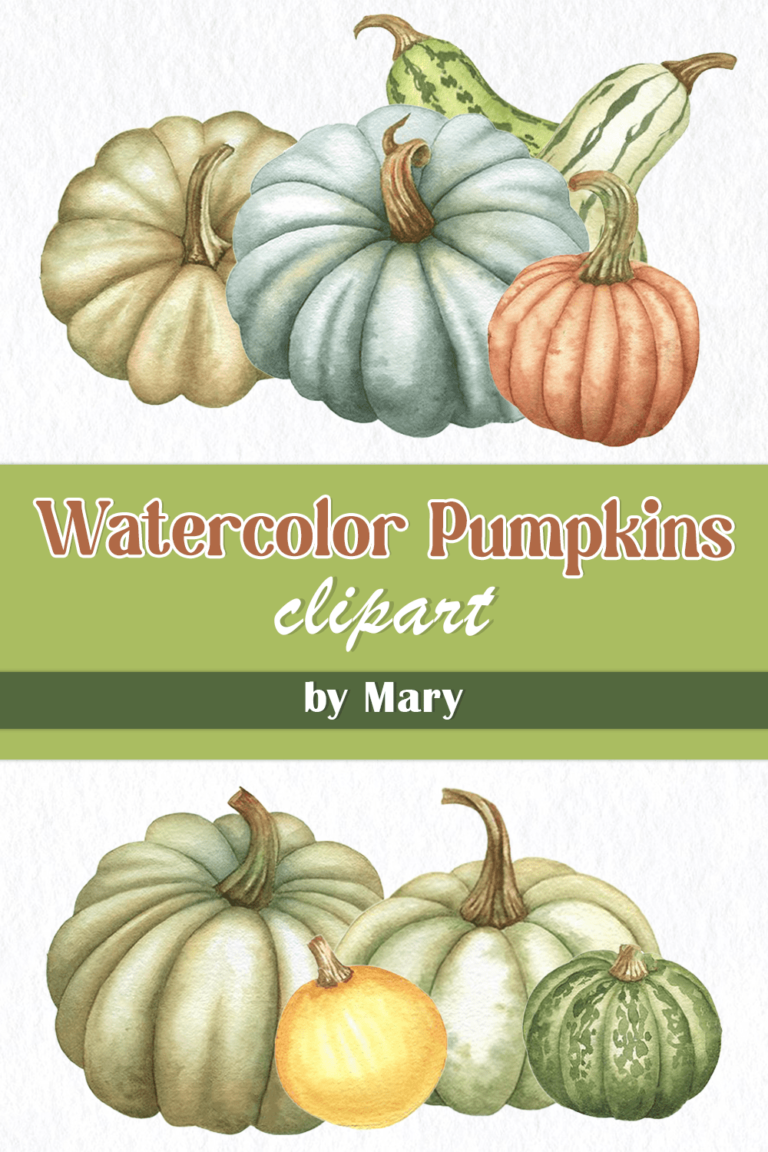 9 Watercolor Pumpkins Clipart PNG – MasterBundles