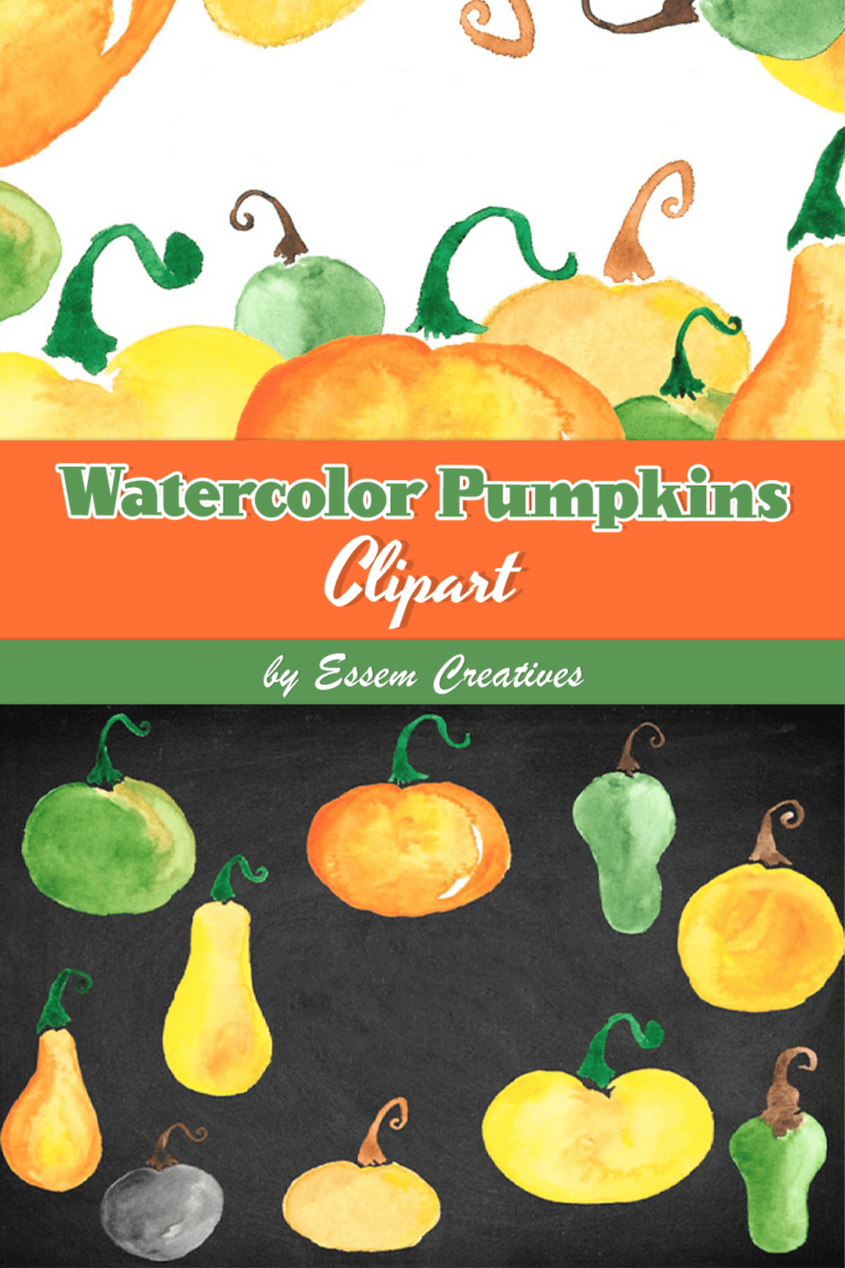 Watercolor Pumpkins Clipart – MasterBundles