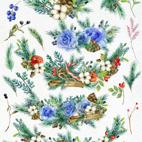 Winter Birds, Christmas Clipart | Master Bundles