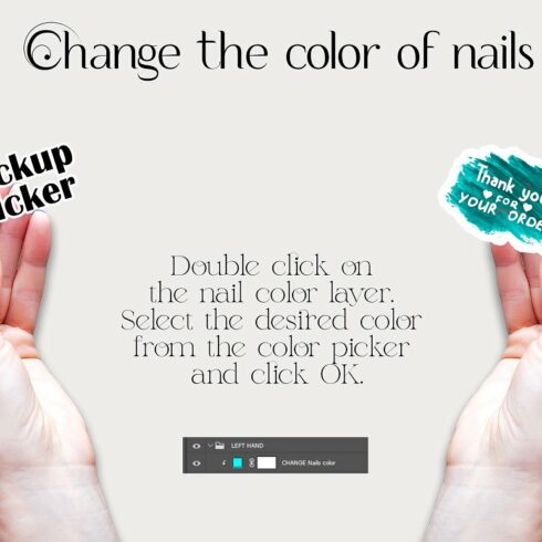 Woman Hand Sticker Mockup Psd File | Master Bundles