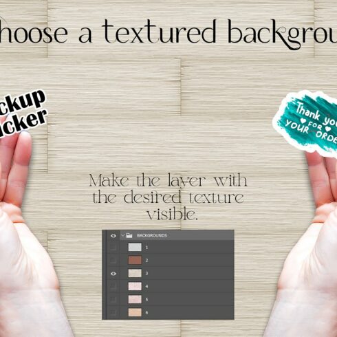 Woman Hand Sticker Mockup Psd File | Master Bundles