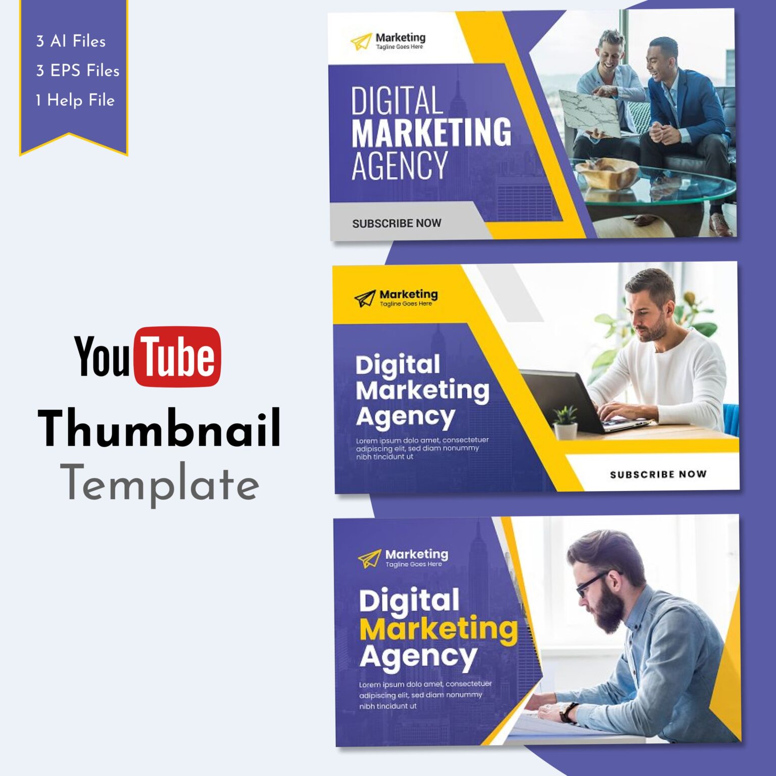 YouTube Thumbnail Template – MasterBundles