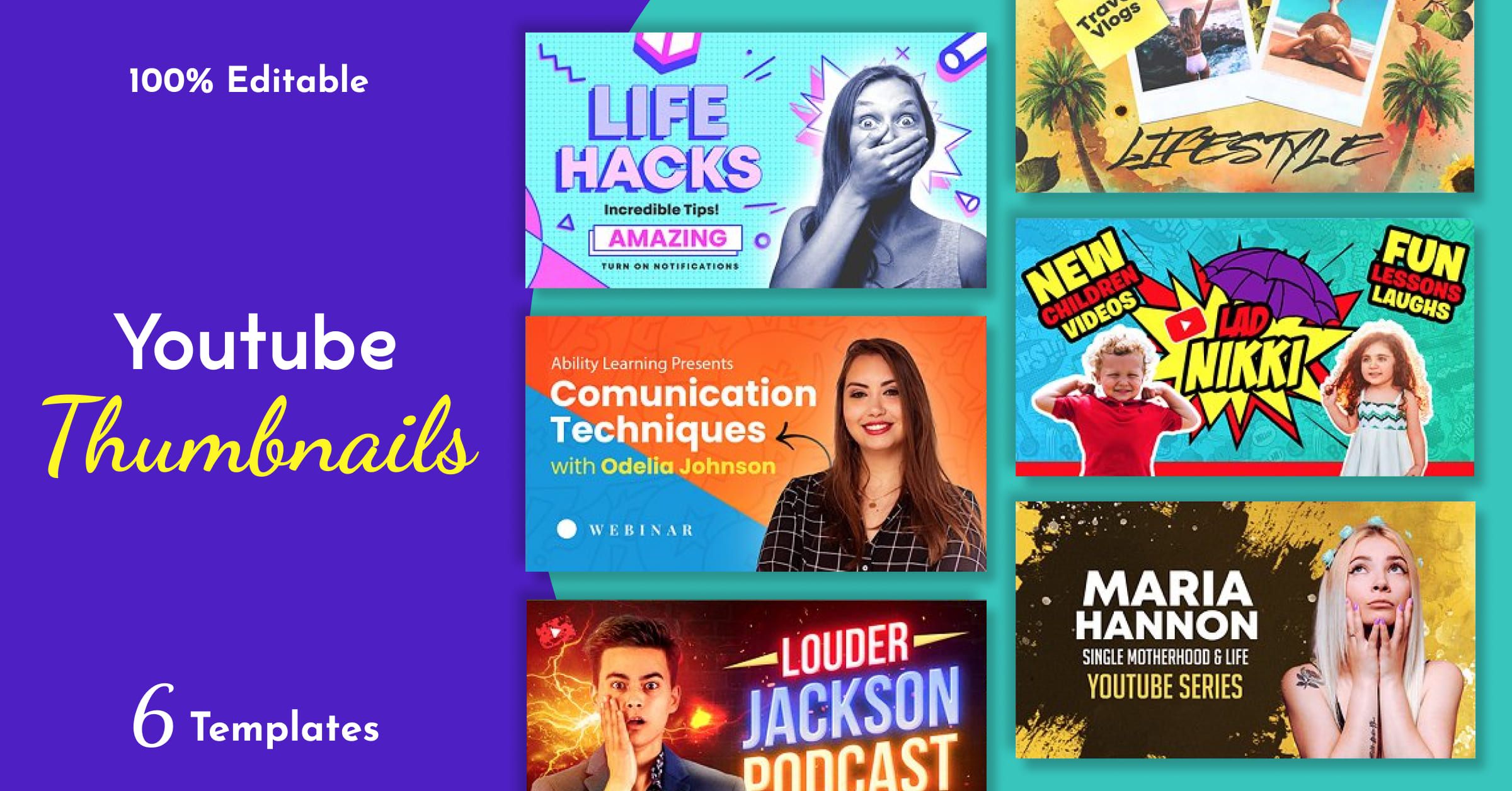 Youtube Thumbnails Set 8 – MasterBundles