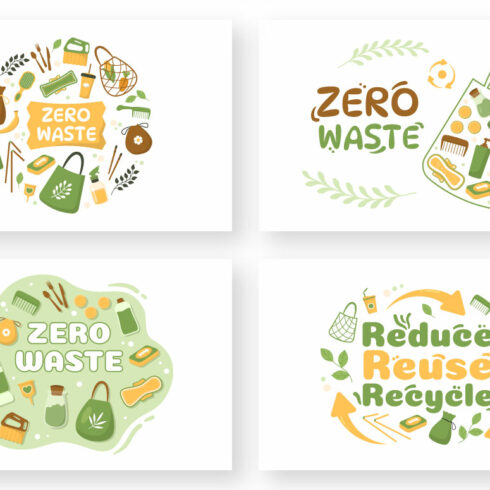 10 Zero Waste Illustration | MasterBundles