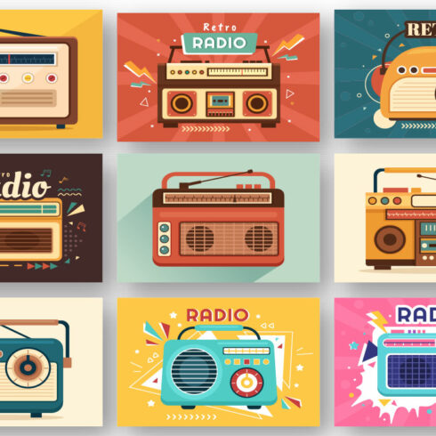 23 Radio Player Style Illustration | MasterBundles