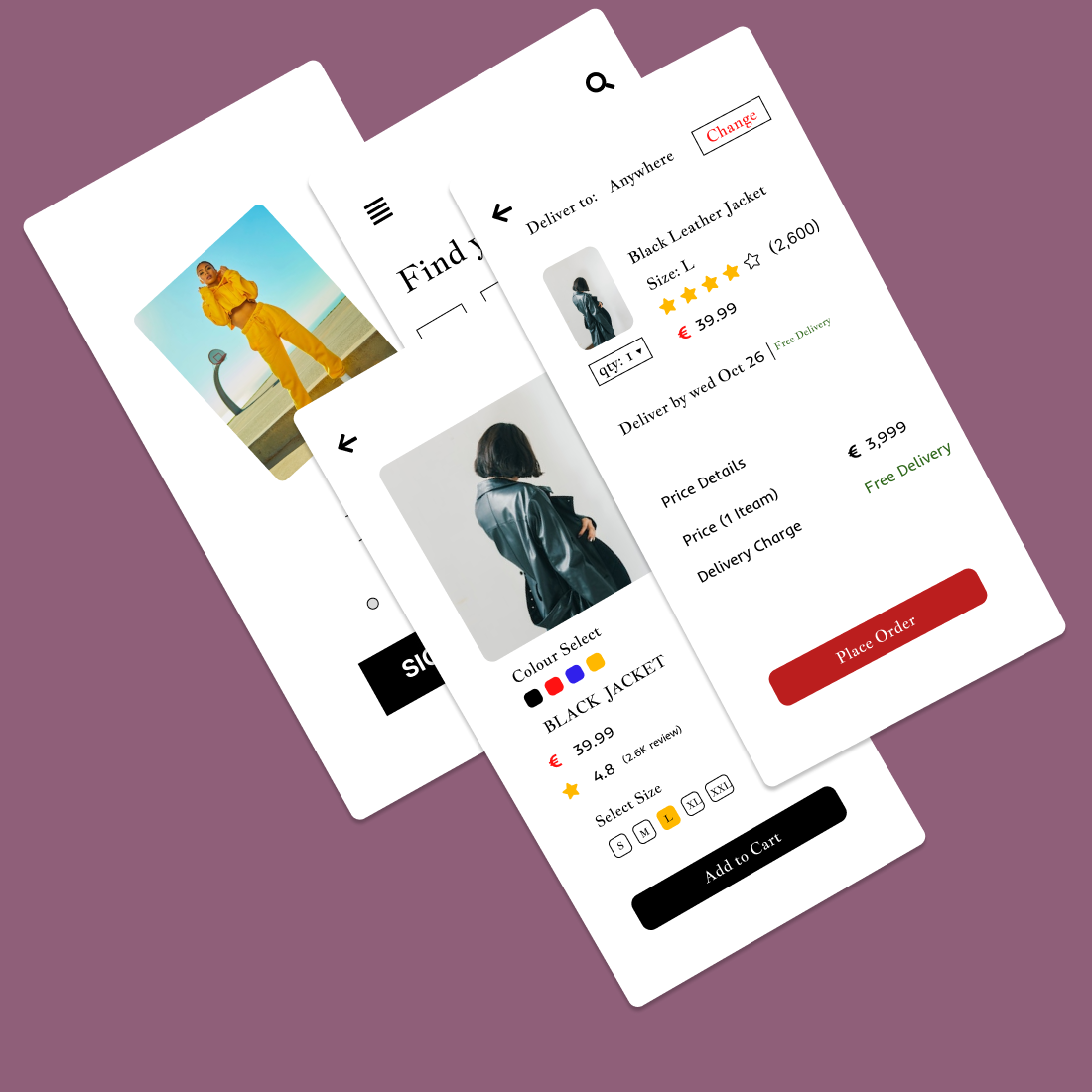 E-commerce 4 UI kits - MasterBundles