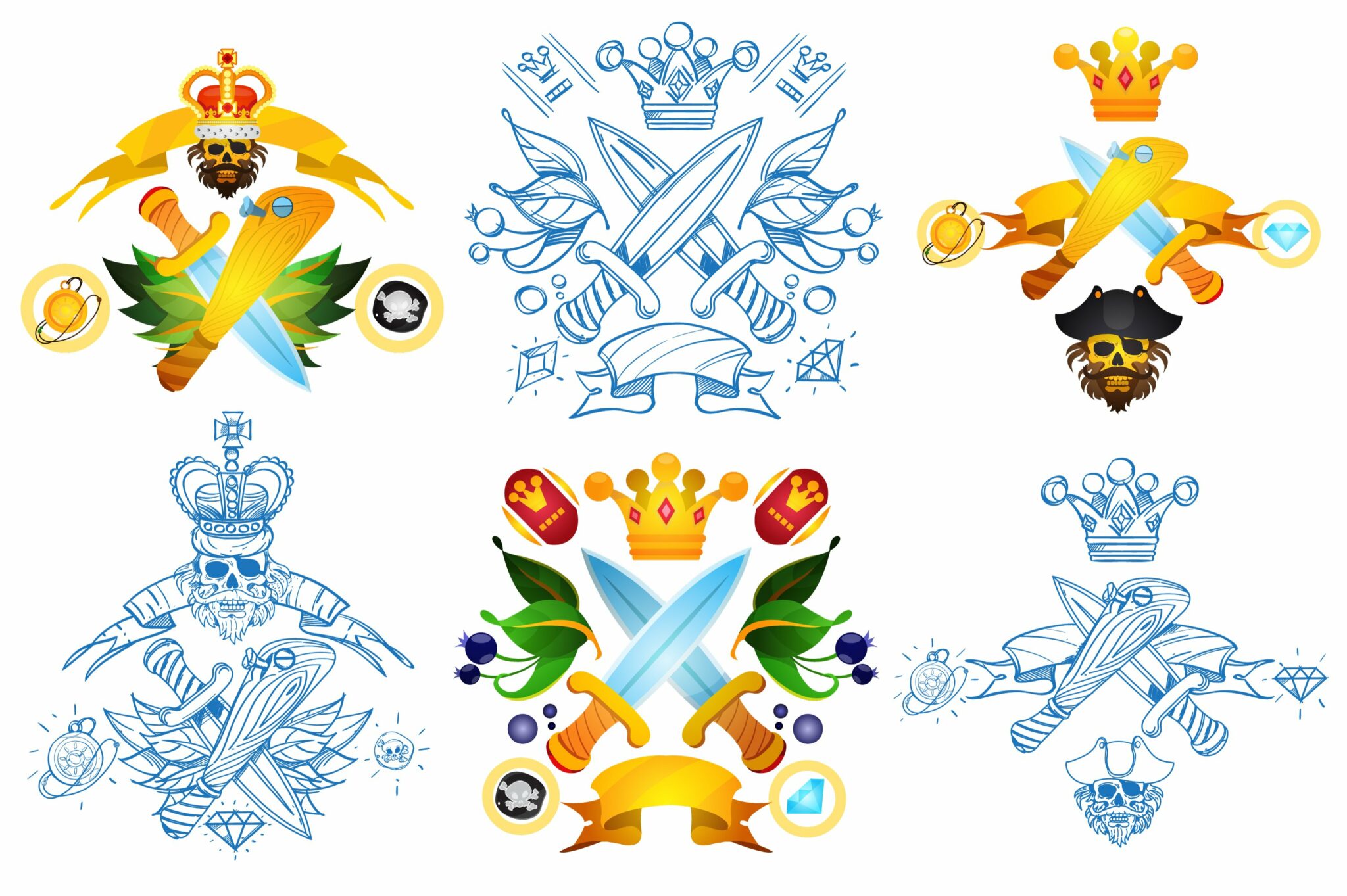 Cool Pirate Emblems | Master Bundles