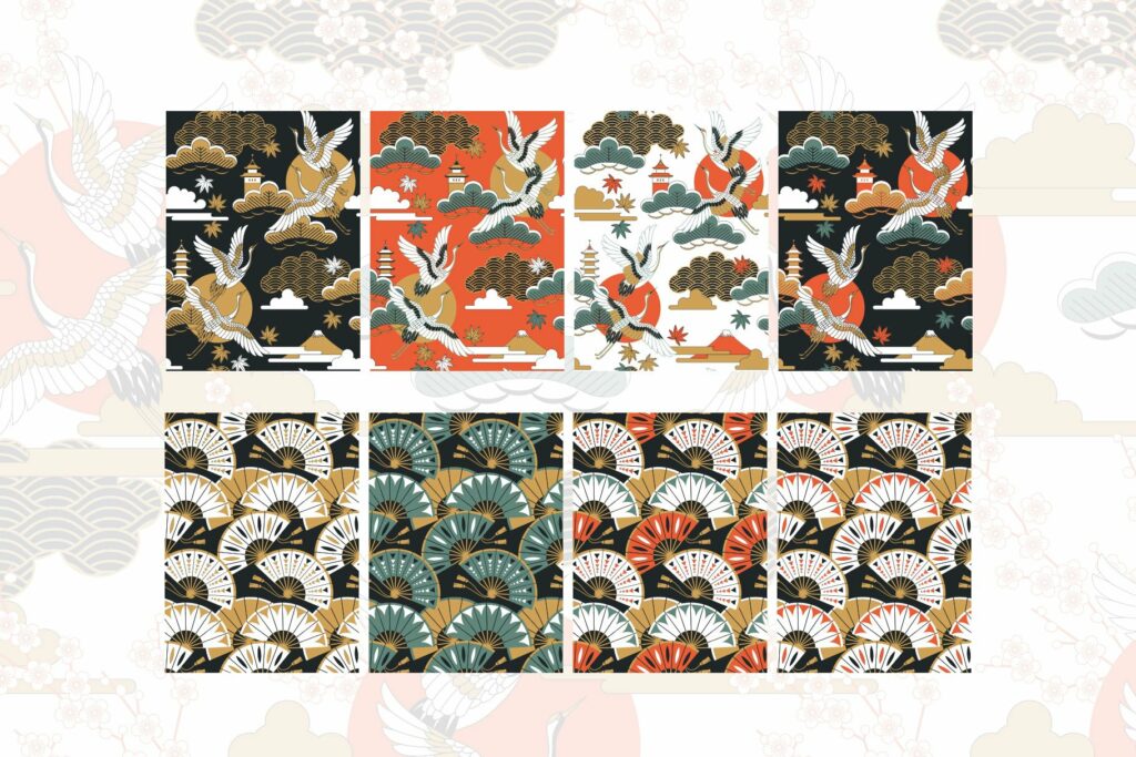 Japanese Seamless Patterns. – MasterBundles