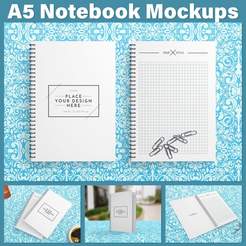 A5 Notebook Mockups – MasterBundles
