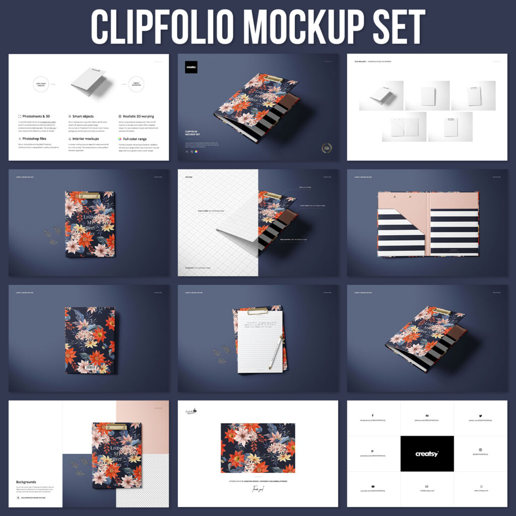 Clipfolio Mockup Set – MasterBundles