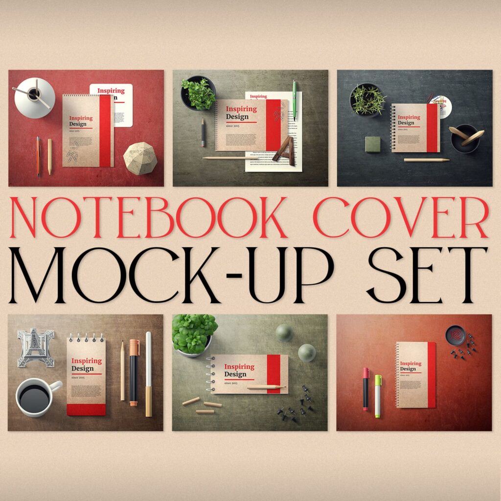 Notebook Cover Mock-Up Set – MasterBundles